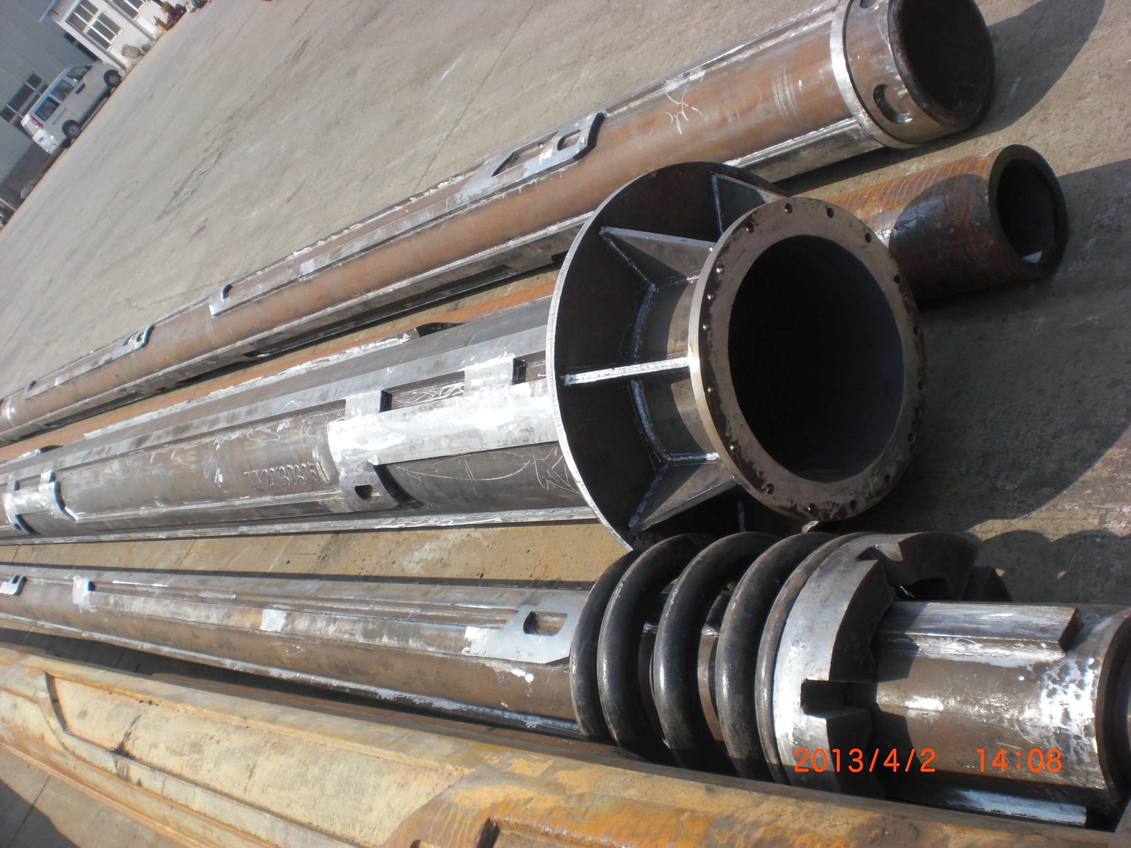 Rotary Piling Rig Attachment Drilling Kelly Bar BG36 OD419 X4X17m For ...