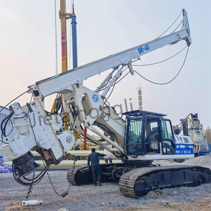 150 kNm Used Bored Piling Rig Soilmec SR40 With Frictional Kelly Bar